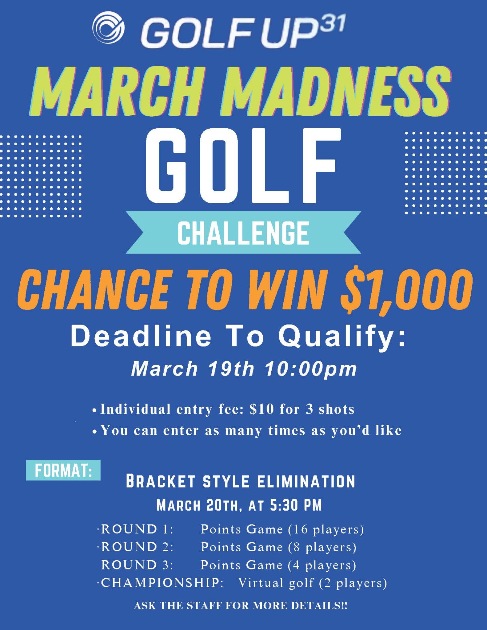 GolfUp 31 – Kokomo’s Ultimate Golf & Dining Destination